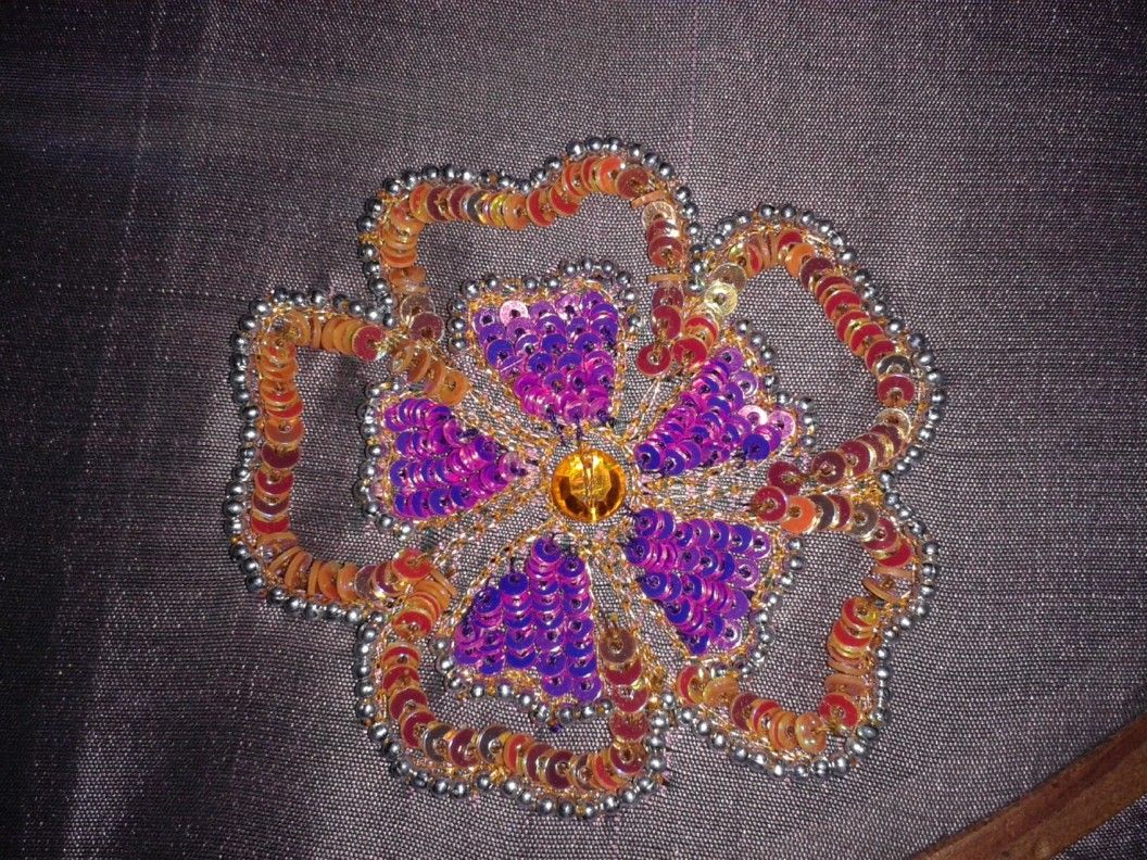 Glitter in Traditional Wear - Aari Work : 9 Steps (with Pictures ...