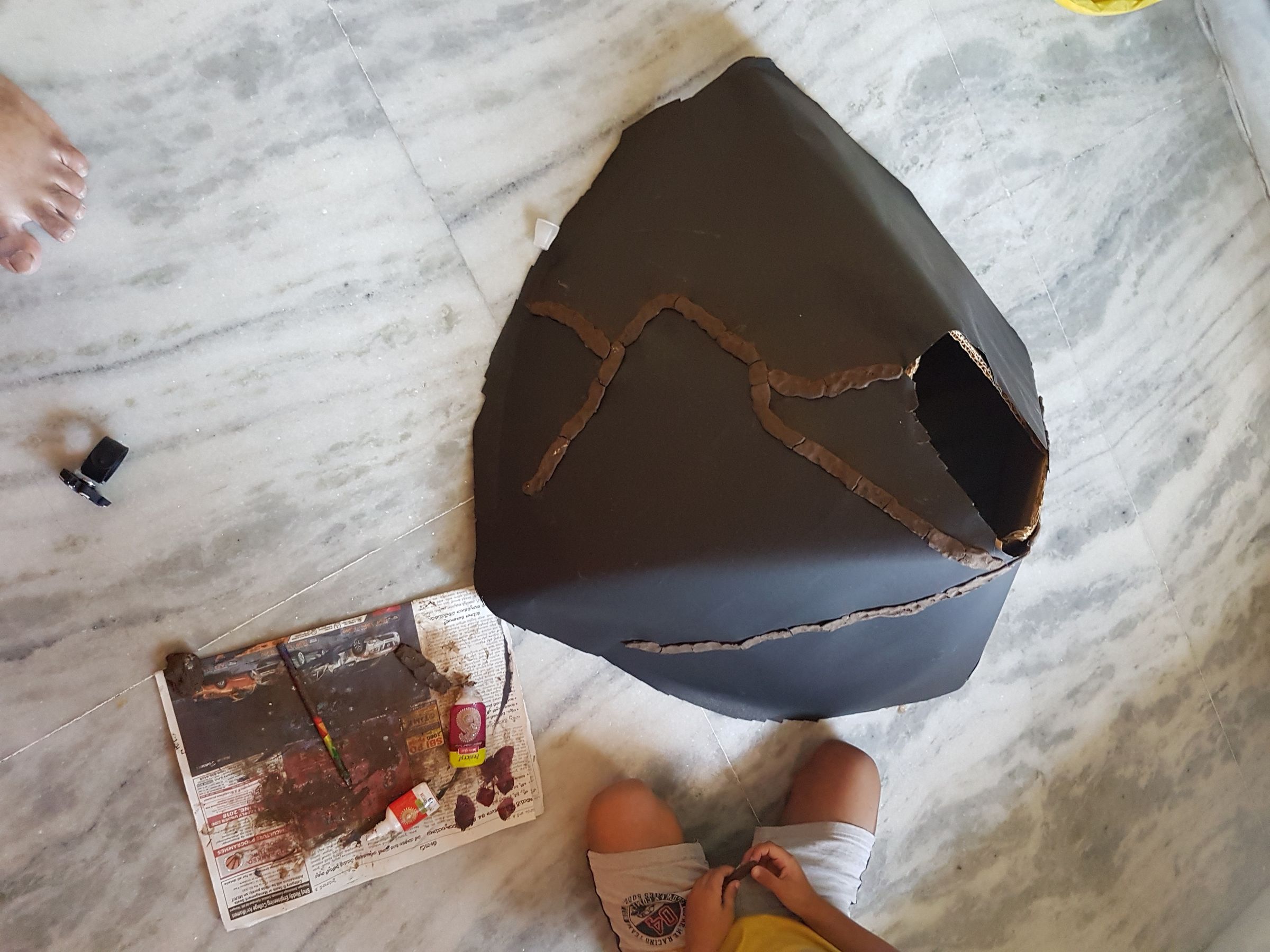 Easy DIY Volcano Costume With Smoke : 6 Steps (with Pictures ...
