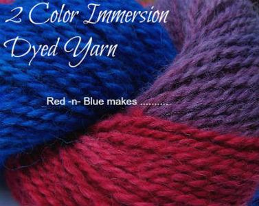 Multi Color Yarn Dyeing - Red & Blue Makes ..... : 6 Steps (with ...