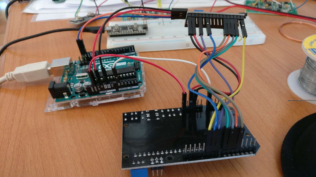 1602 Lcd Keypad Shield Module With I2c Backpack 6 Steps Instructables