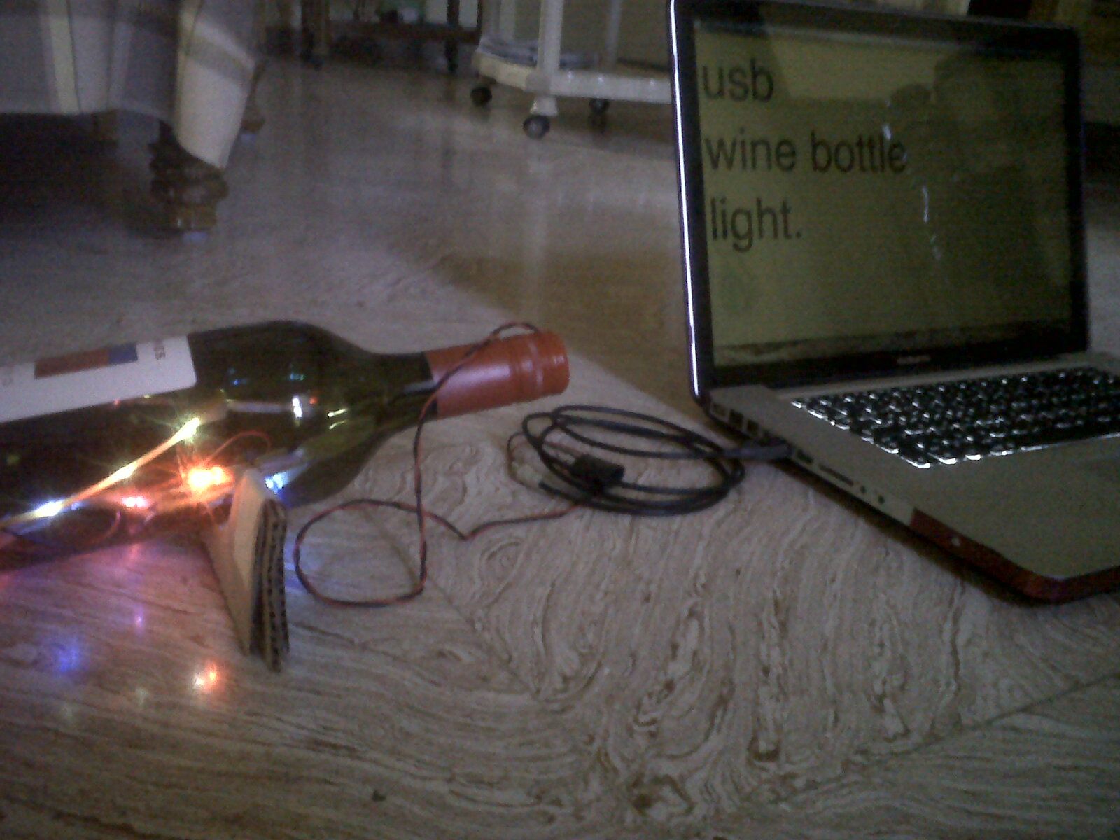 USB Powered Wine Bottle Light. : 7 Steps - Instructables