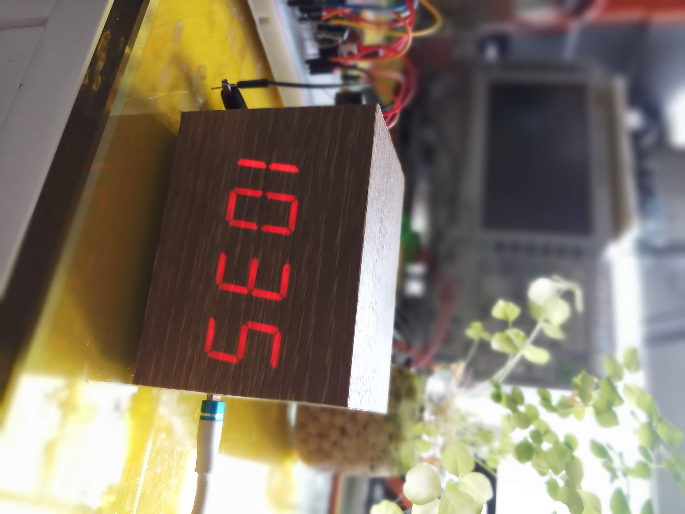 "Wooden" Desktop Clock *Modern Looking* : 9 Steps (with Pictures ...