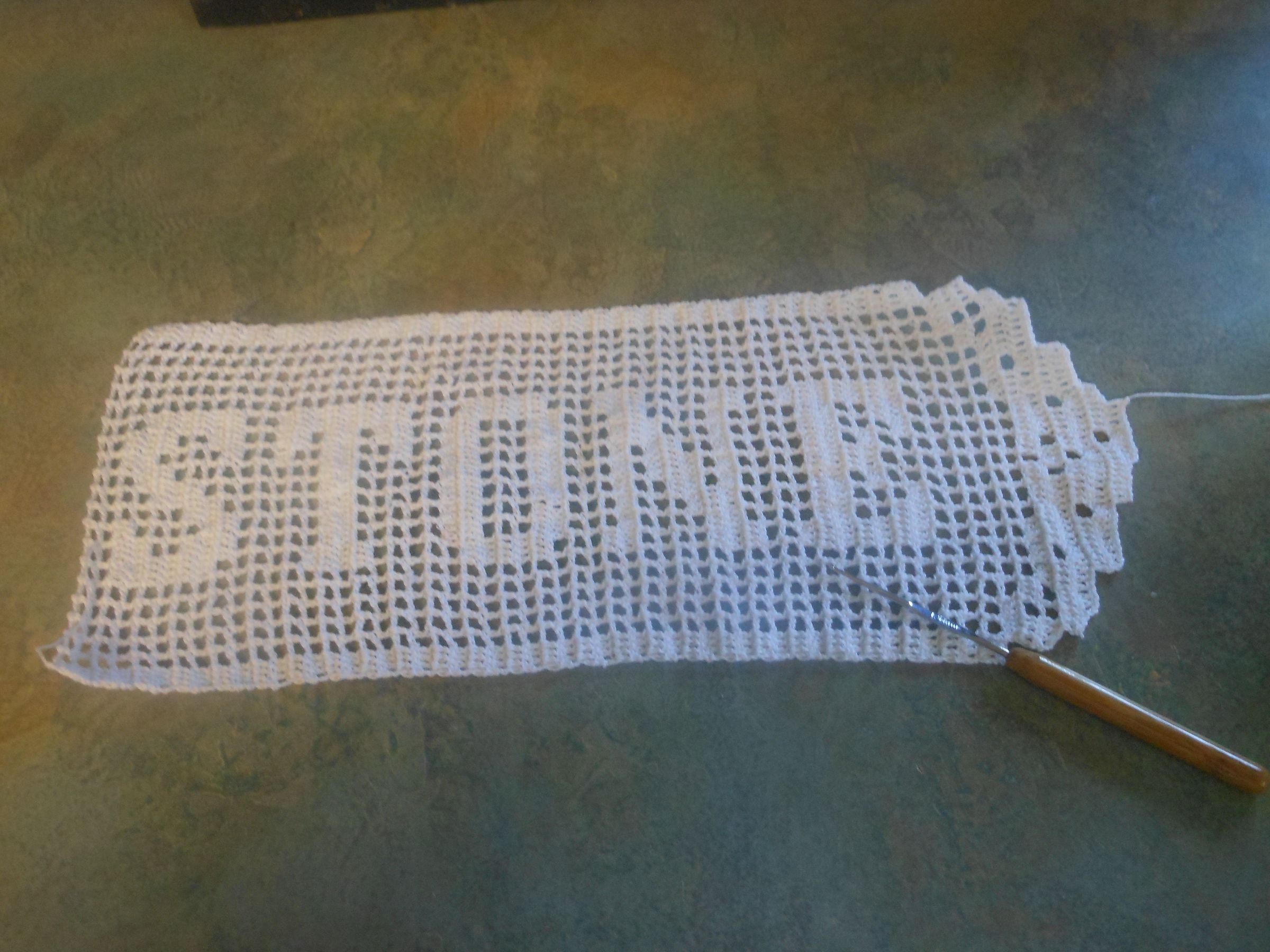 Filet Crochet Name Doily : 12 Steps (with Pictures) - Instructables