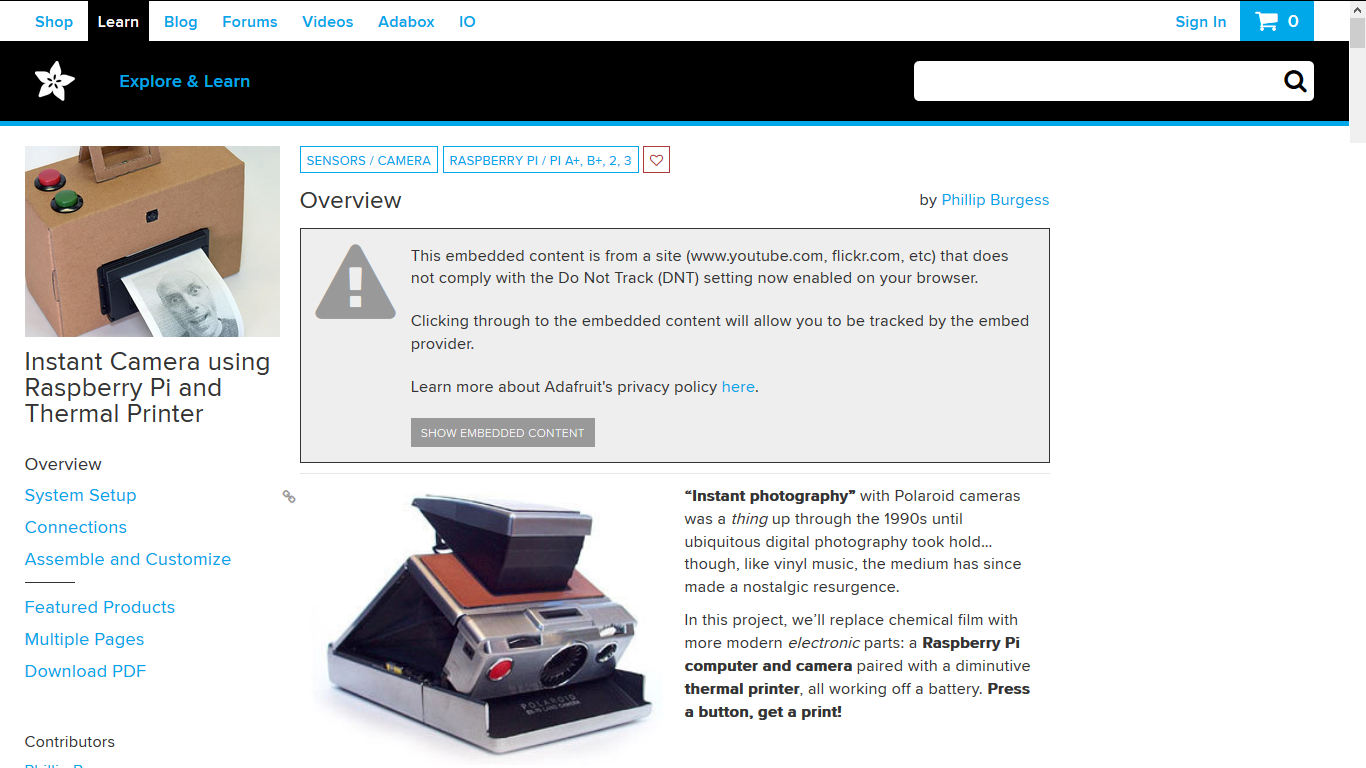 Pi-Powered Thermal Printer Camera : 12 Steps (with Pictures ...