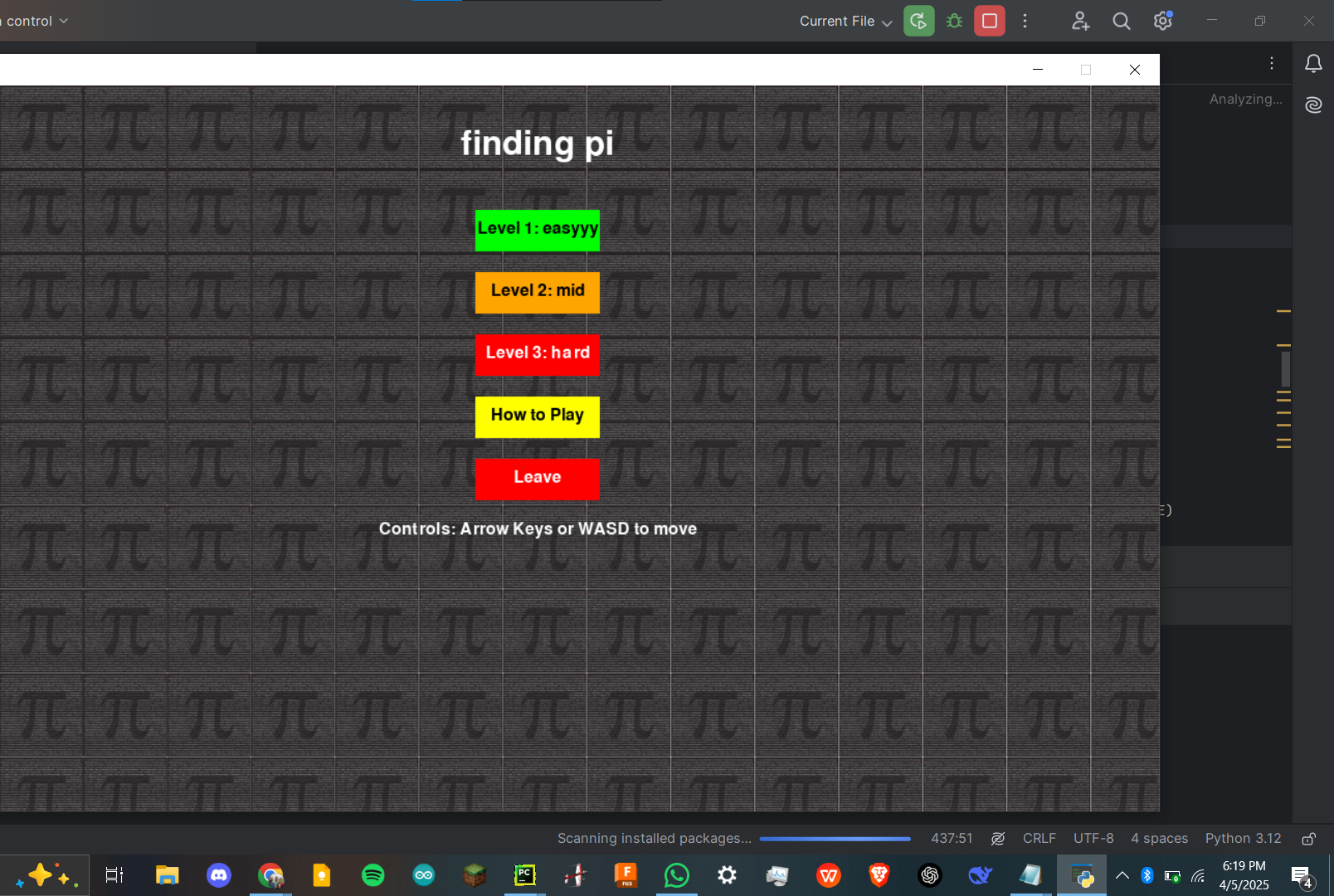 Finding Pi - the Py Game That Teaches You the Digits of Pi and How to ...