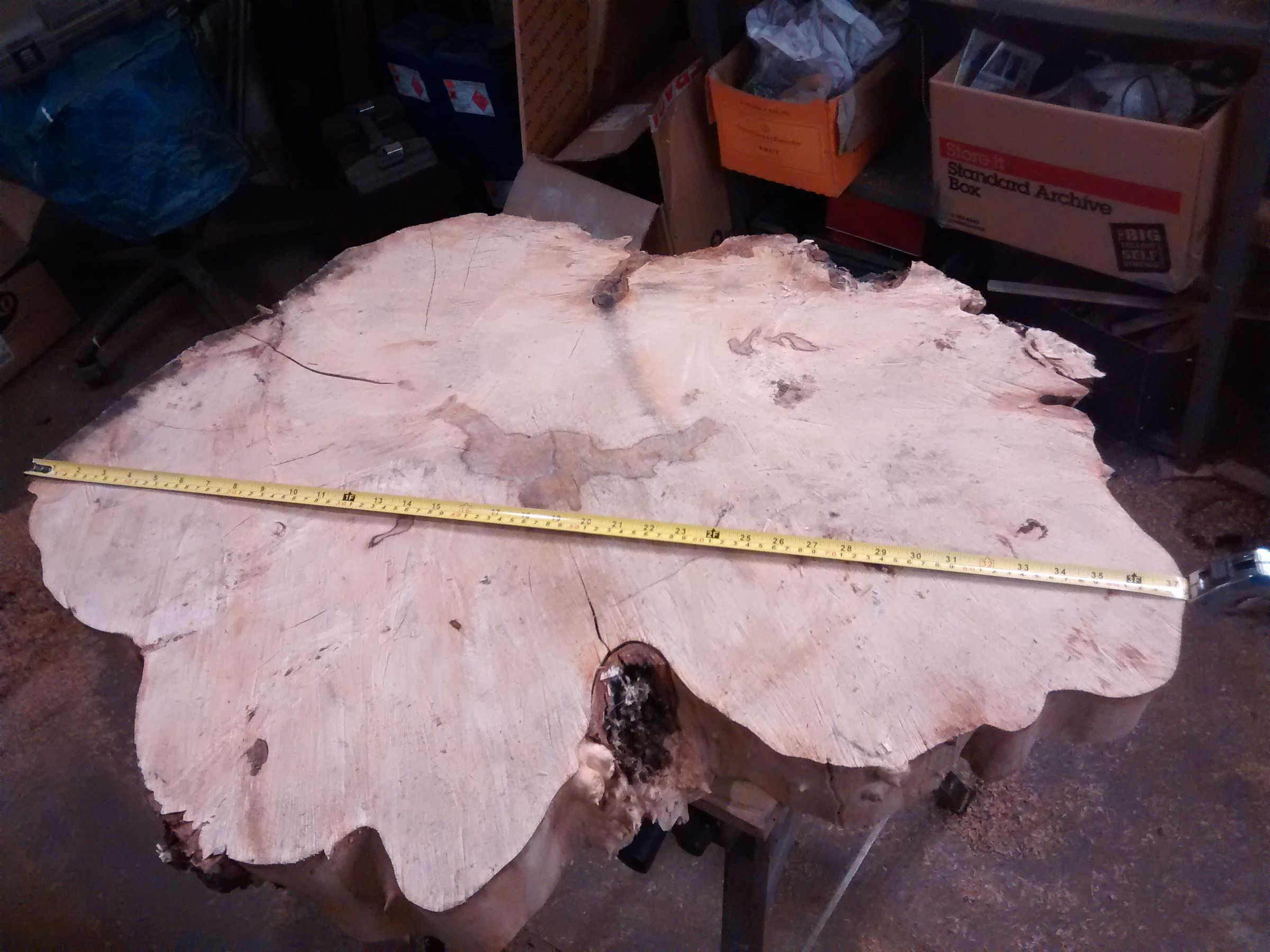 Large Log Slice Table : 9 Steps (with Pictures) - Instructables