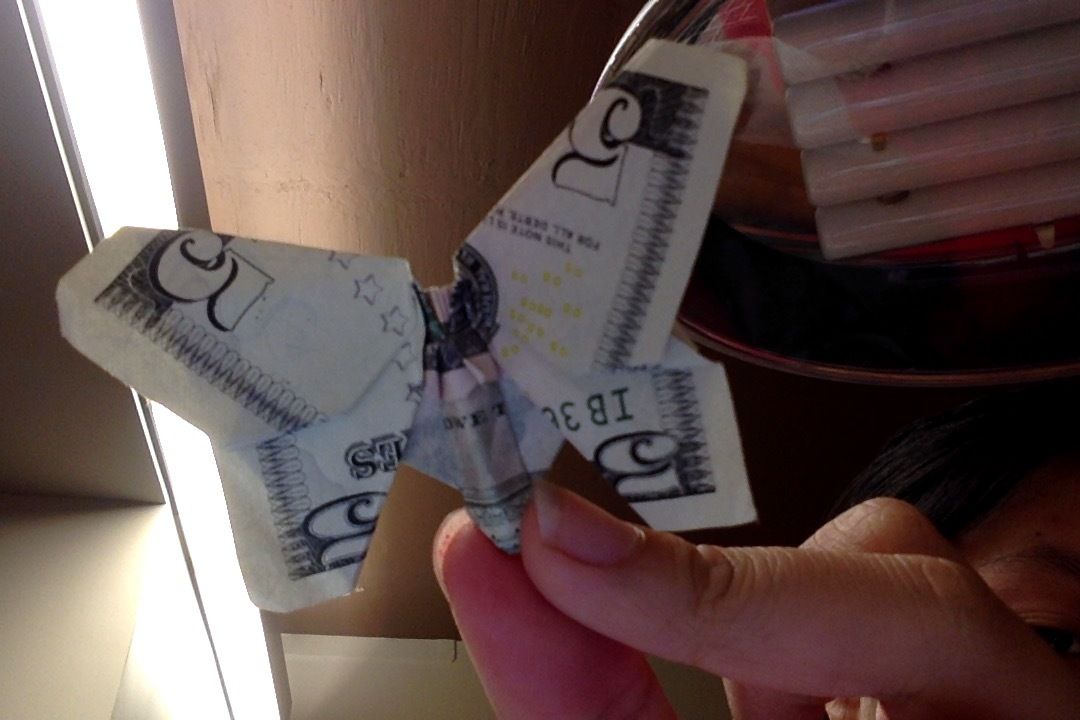 Money Origami Butterfly : 14 Steps (with Pictures) - Instructables