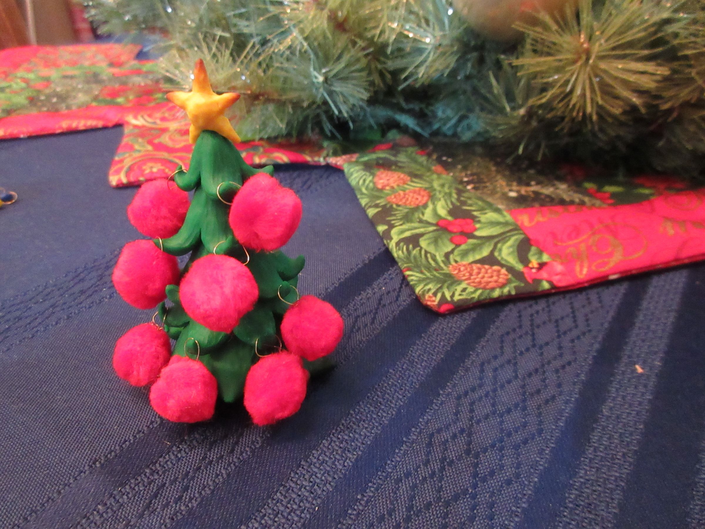 Polymer Clay Christmas Tree With Hanging Ornaments : 10 Steps (with ...