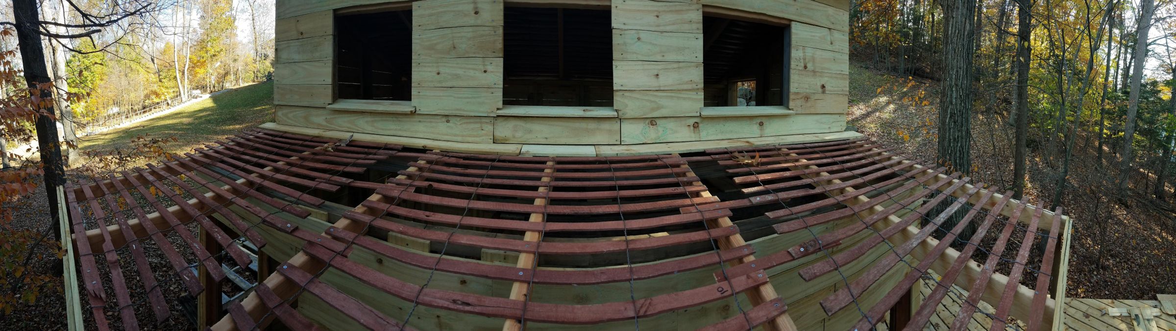 Pallet Man-shed, One-man Build, Walls and Roof Up . Part Four : 9 Steps ...