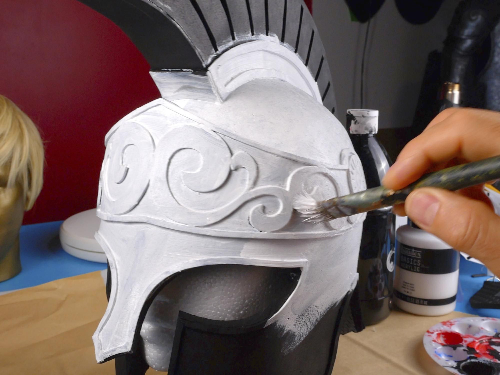 DIY Spartan Helmet Costume From Foam! : 27 Steps (with Pictures ...