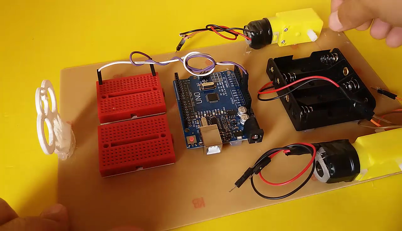 Arduino - Obstacle Avoiding Robot (with L293D) : 11 Steps (with ...