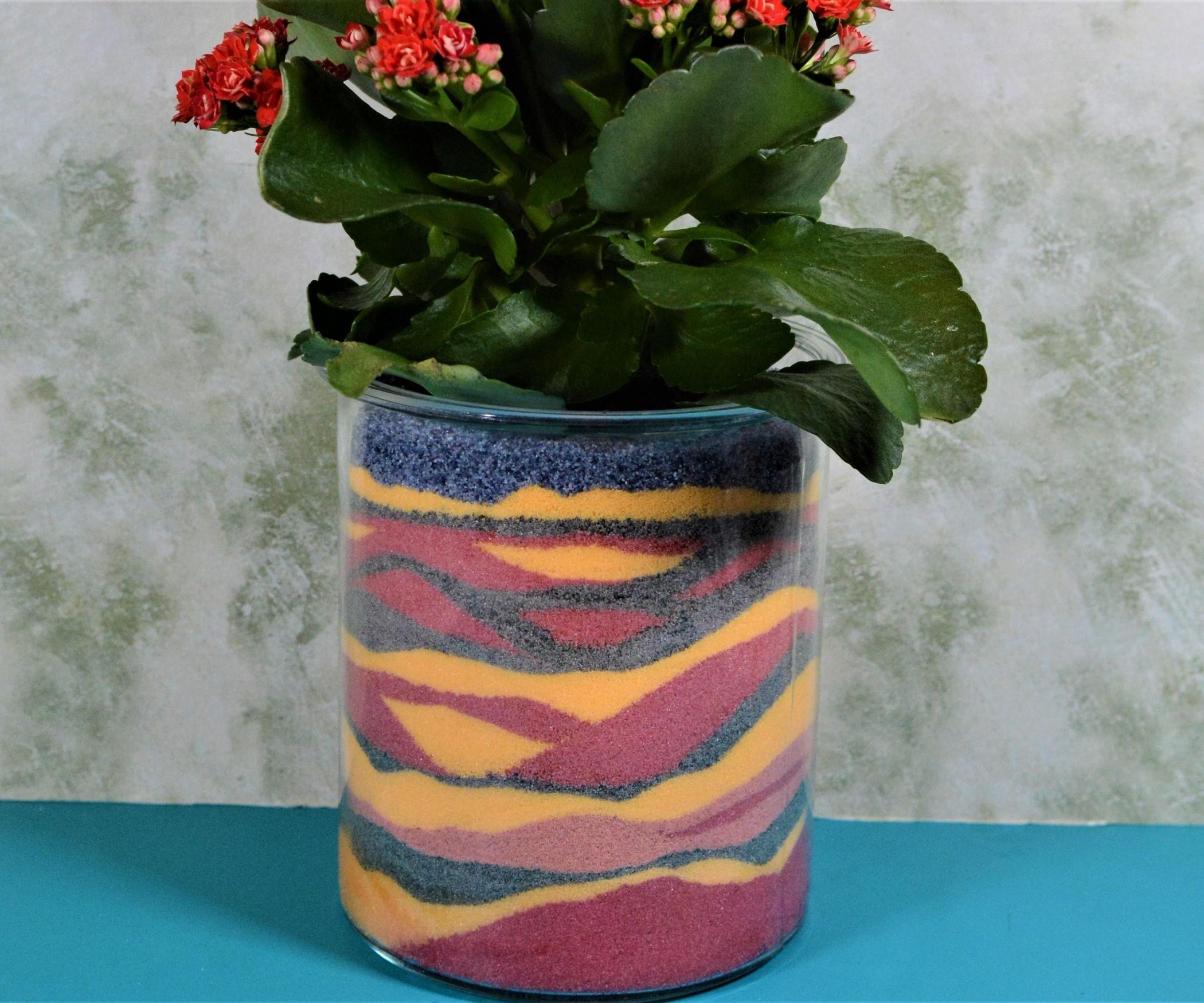 Sand Art in a Flower Pot : 4 Steps - Instructables