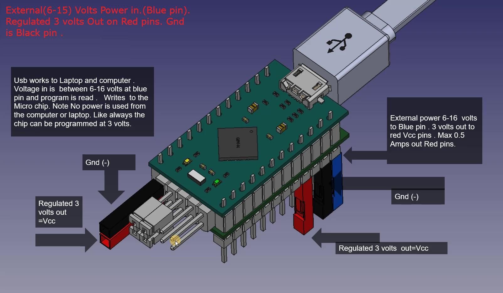 Arduino Pro Micro. Regulator Removed. 6 Modes. Two High Current ...