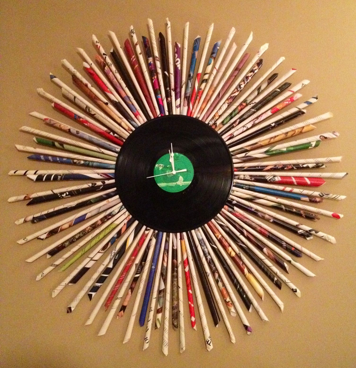 Recycled Record Clock : 5 Steps - Instructables