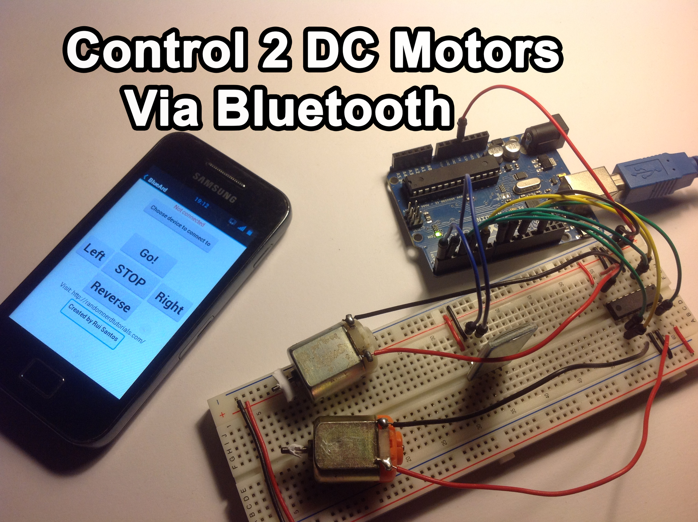Control DC Motors With Your Smartphone (Perfect for a Robot) : 4 Steps ...