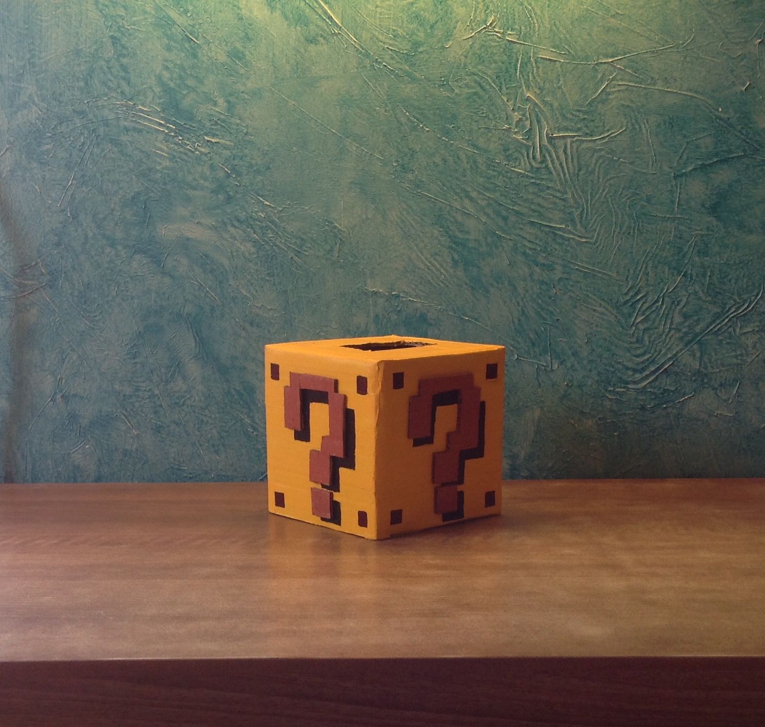 Mario Question Block Tissue Box : 11 Steps (with Pictures) - Instructables