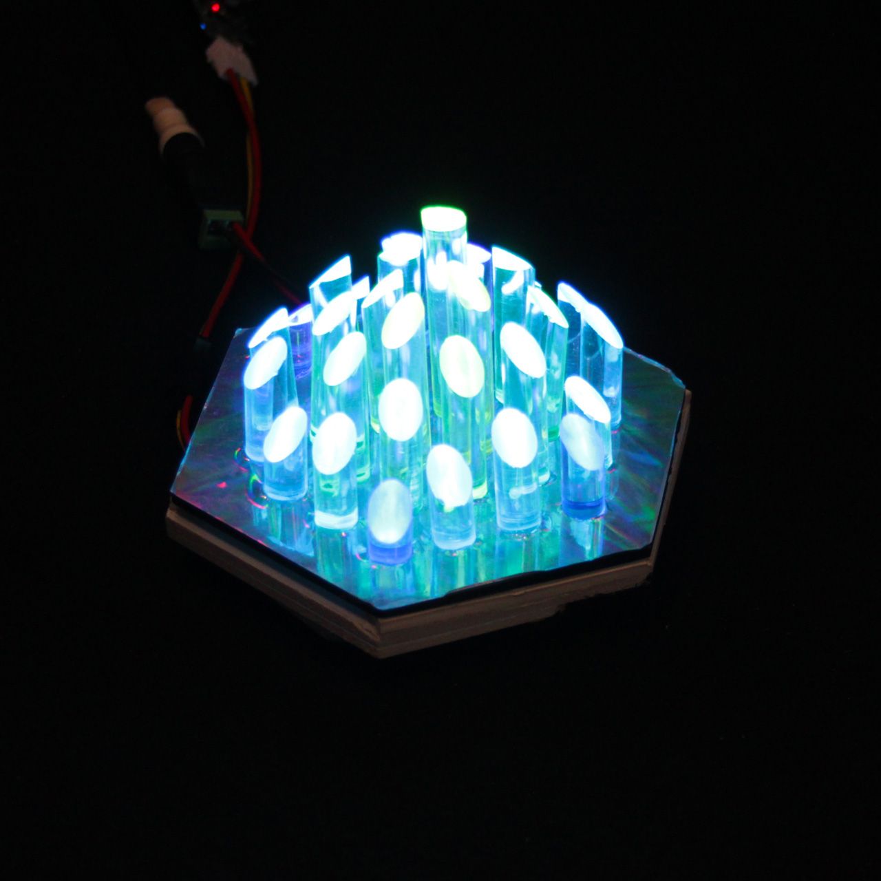 Glass Hexagon LED Pixel Fixture : 8 Steps (with Pictures) - Instructables