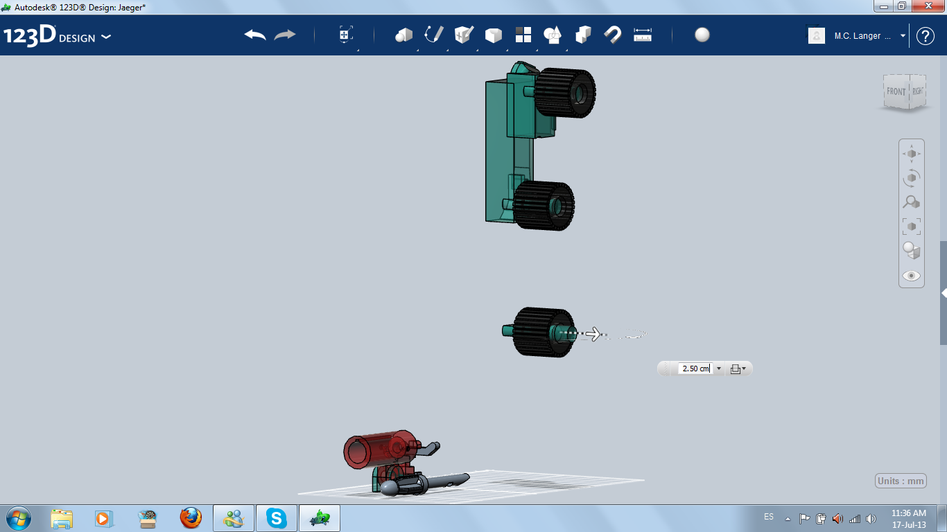 123D Design Fully Articulated Battle Robot Action Figure : 14 Steps ...