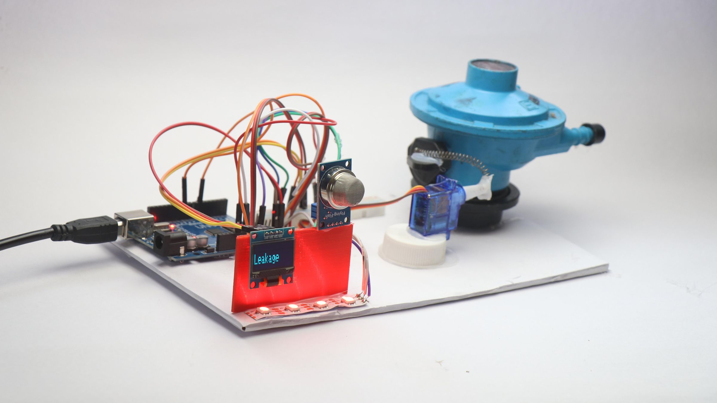 DIY LPG Leakage Detection System With Auto Regulator Cut-Off and OLED ...