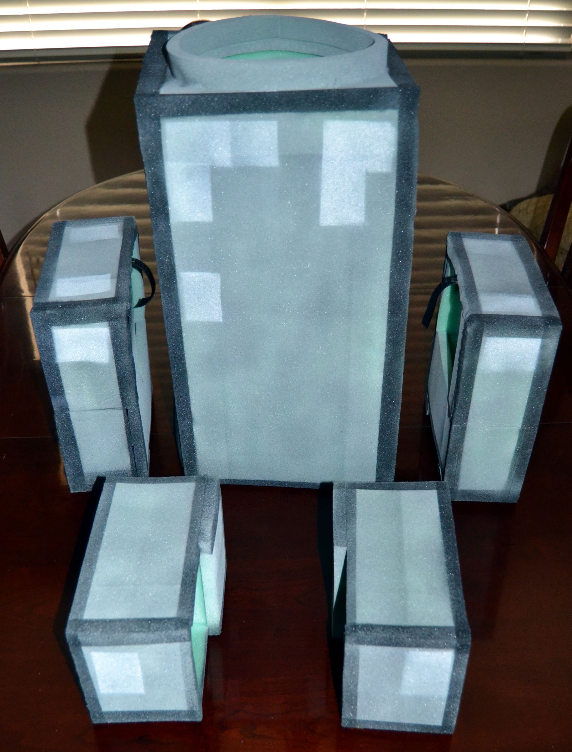 Easy “No Sew” Soft Foam Minecraft Armor : 8 Steps (with Pictures ...