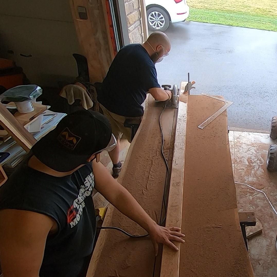 Live Edge Bar and Floating Shelves : 11 Steps (with Pictures ...