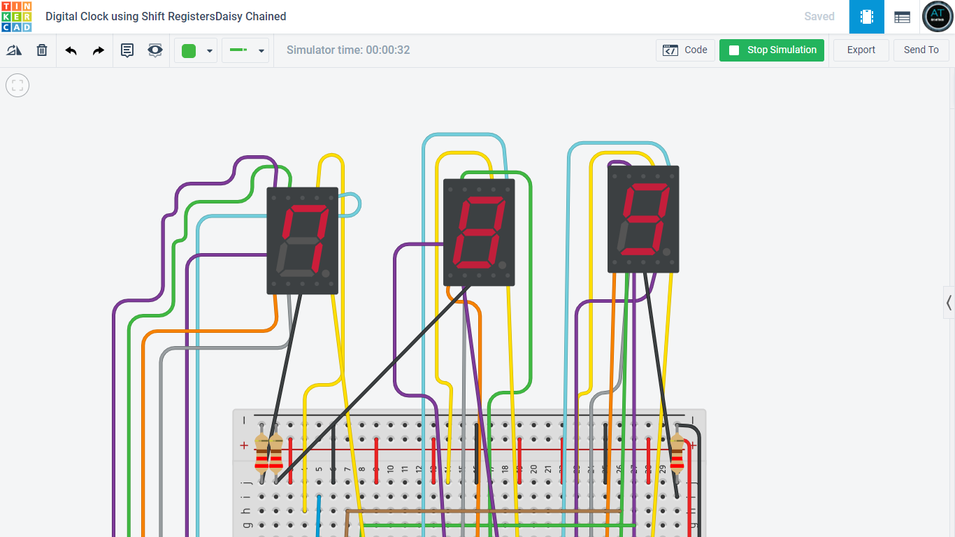 Using Multiple Shift Registers for Multiple 7 SEGMENT Display With ...