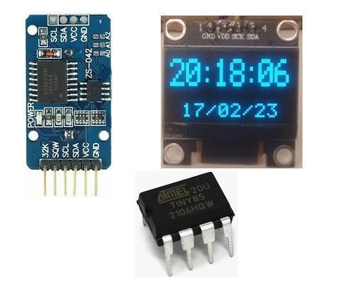OLED RTC ATtiny85 - Instructables