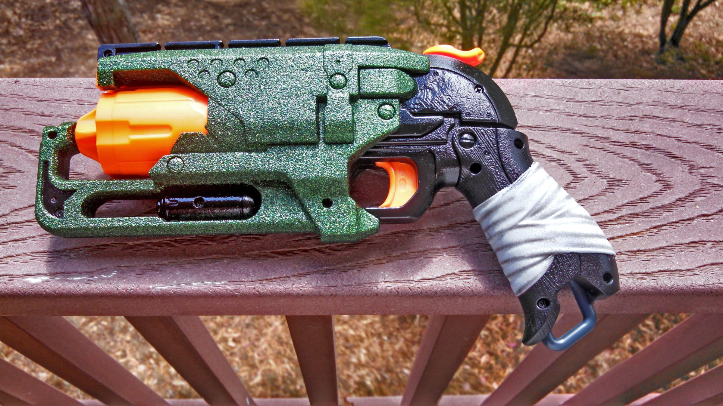 Nerf Hammershot Blaster Disco Glitter Blast LARP Paint : 7 Steps ...