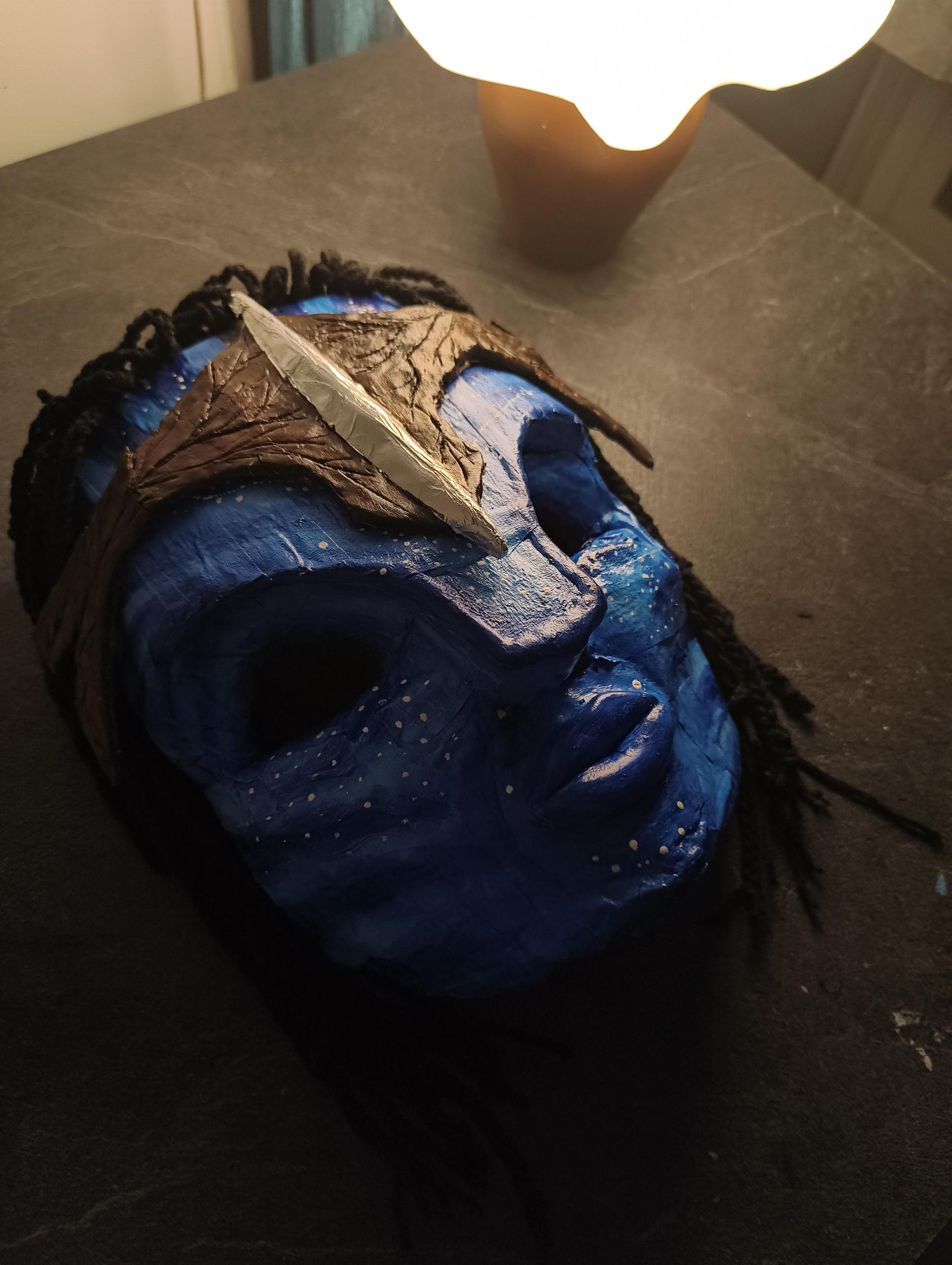 Mask of Avatar | Face Sized & Sculpted With Foil and Paper : 7 Steps ...