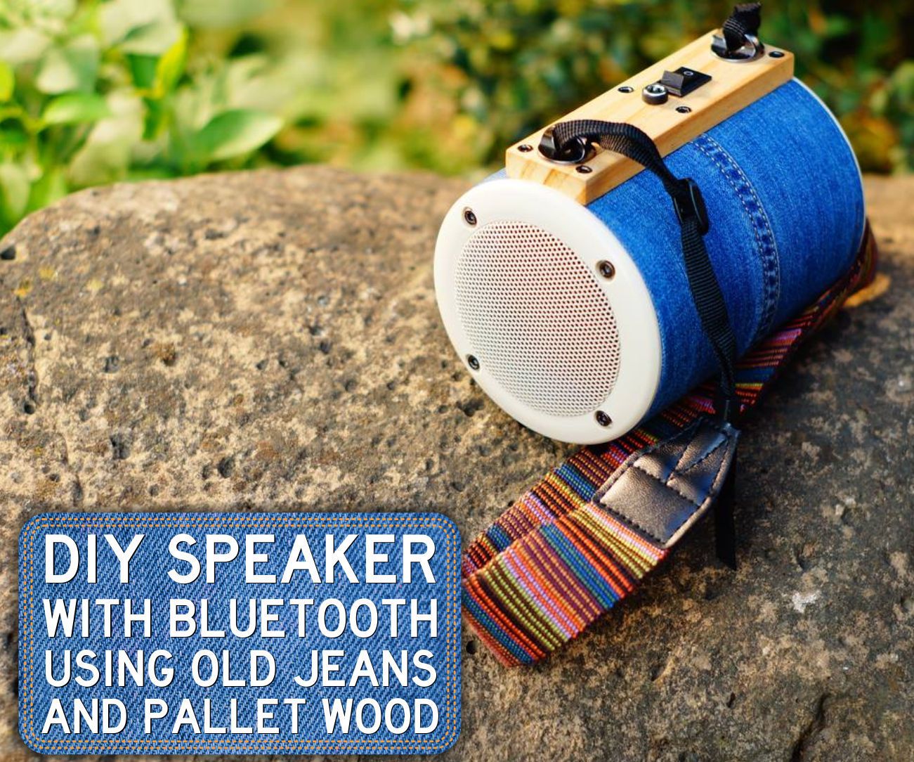 DIY Bluetooth Speaker From Old Jeans and Pallet Wood : 7 Steps (with ...