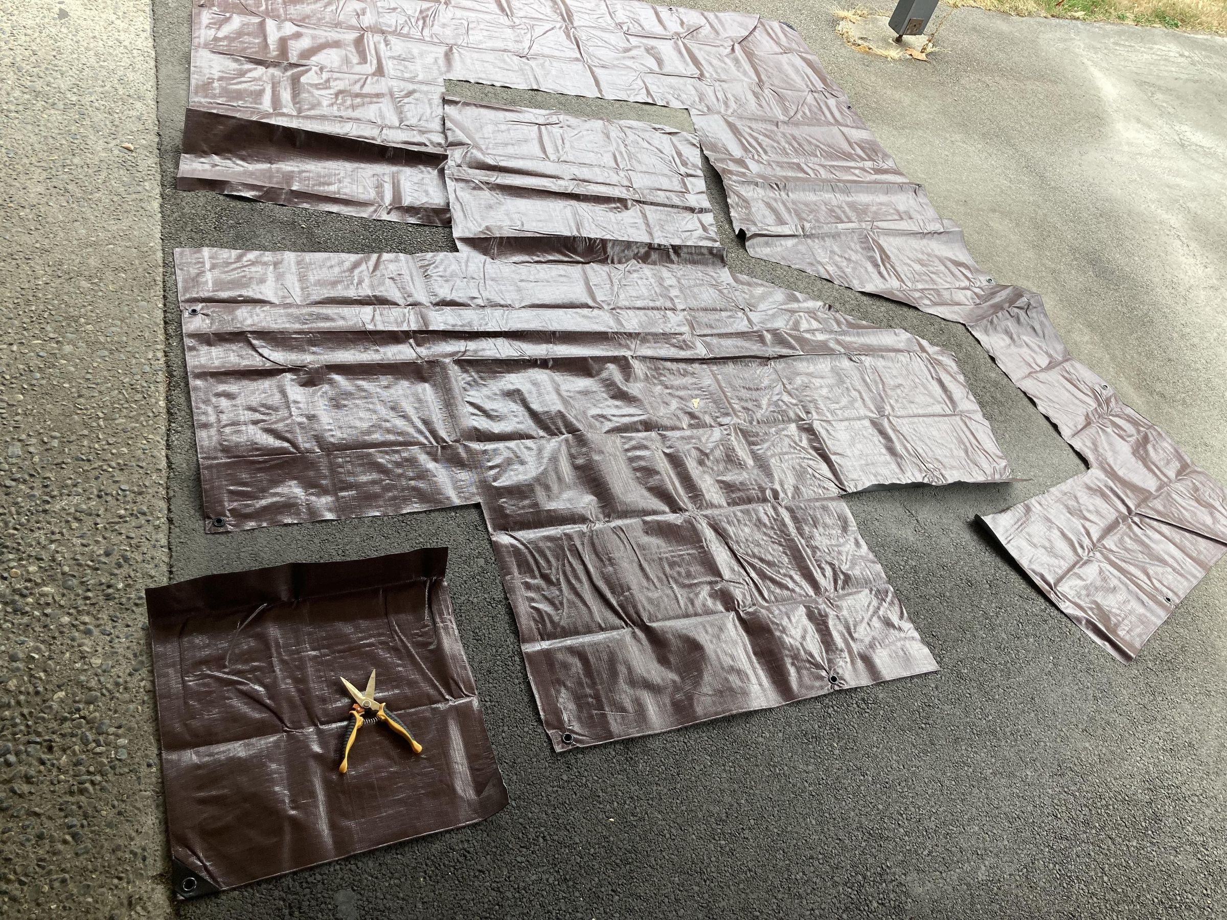 Tarp Outdoor Patio Furniture Cover- With Fused Tarp Seams by Melting ...