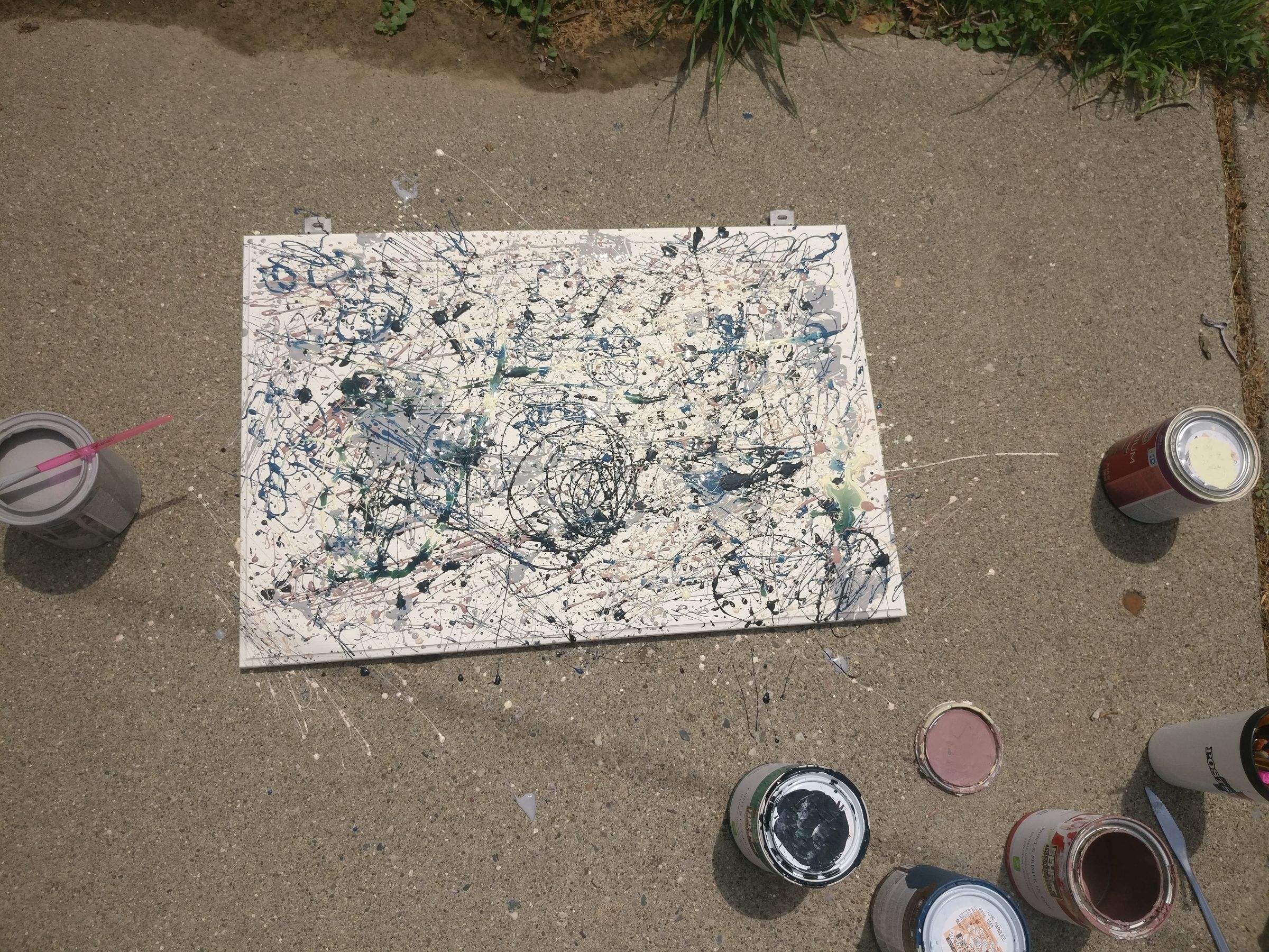 New Kitchen Cabinets With a Jackson Pollock Inspired Design : 6 Steps ...