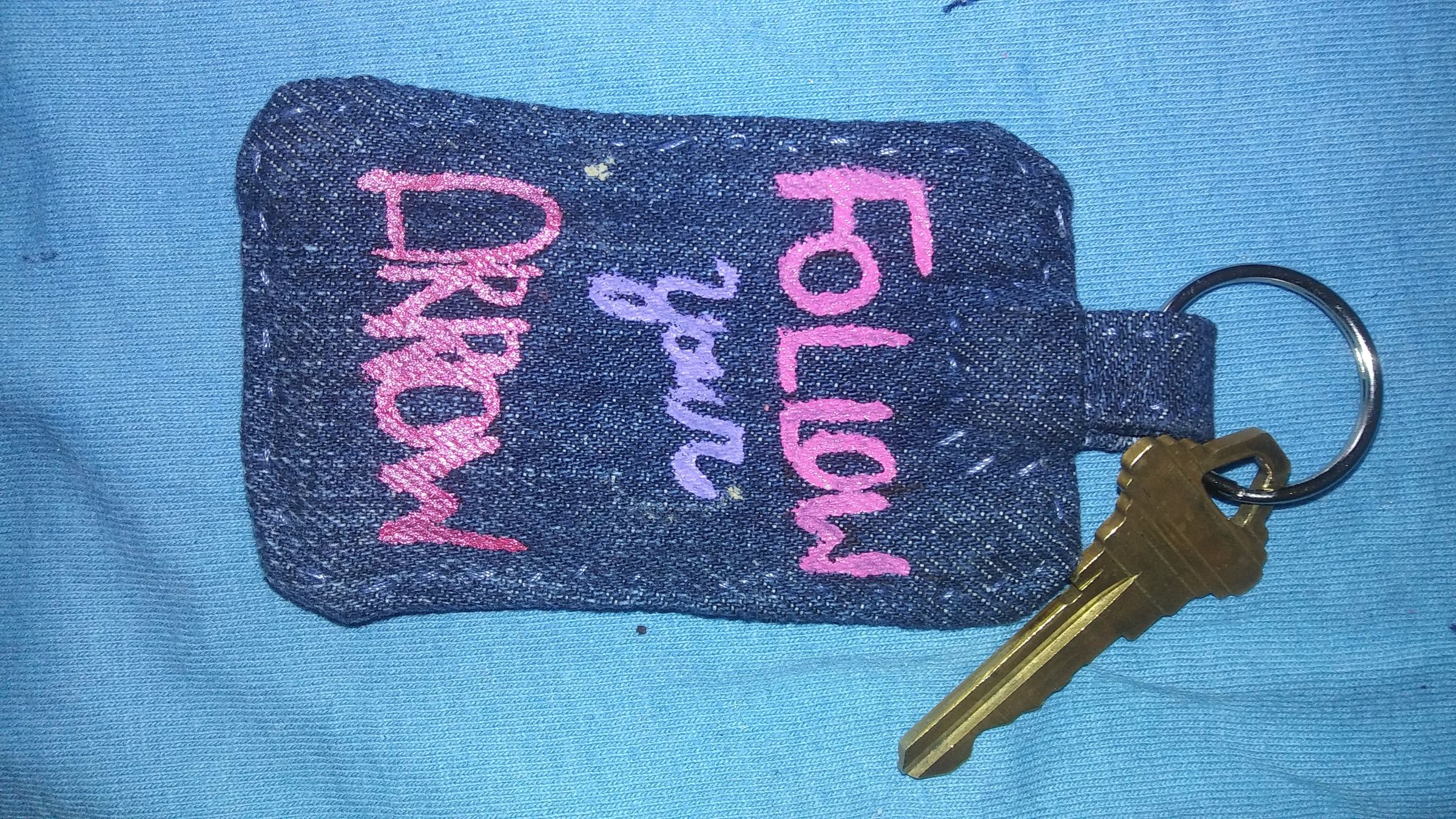 DIY Denim Keychains : 5 Steps - Instructables