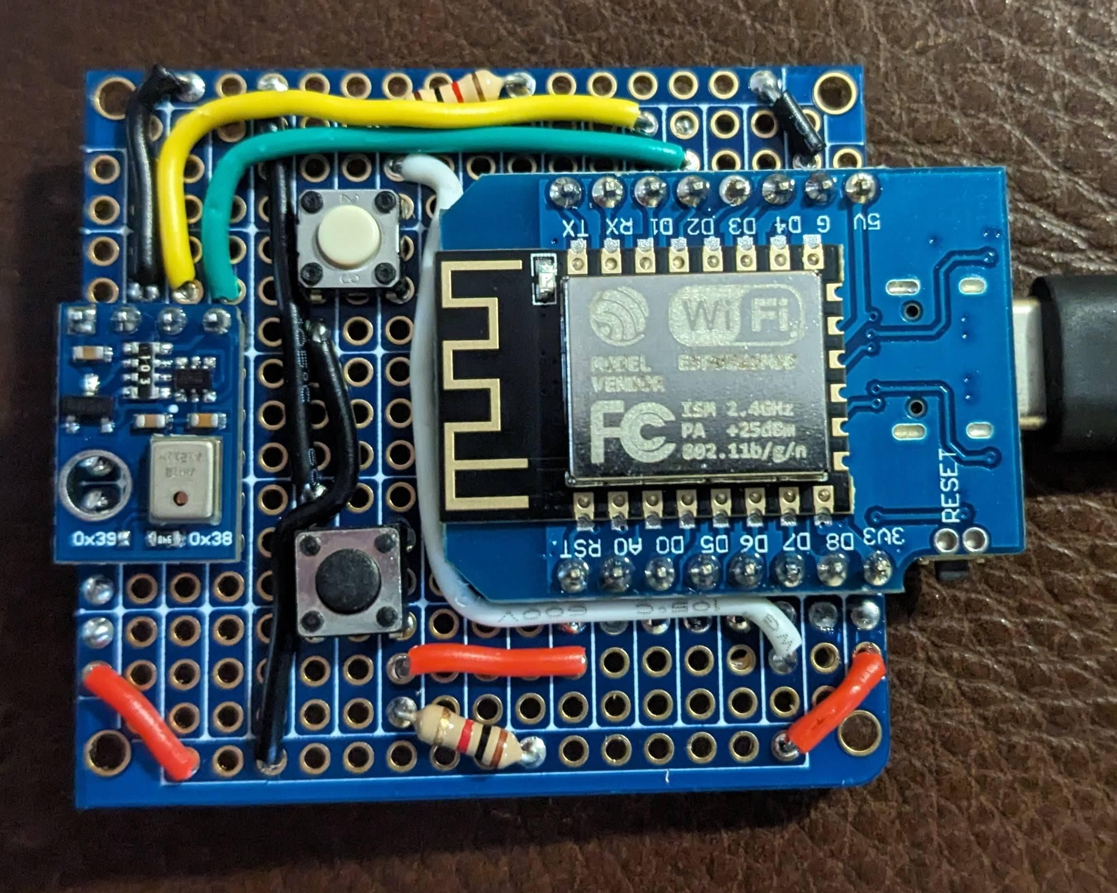 WiFi Enabled Temperature/Humidity Sensor Using ESP8266 (TempBuddy ...