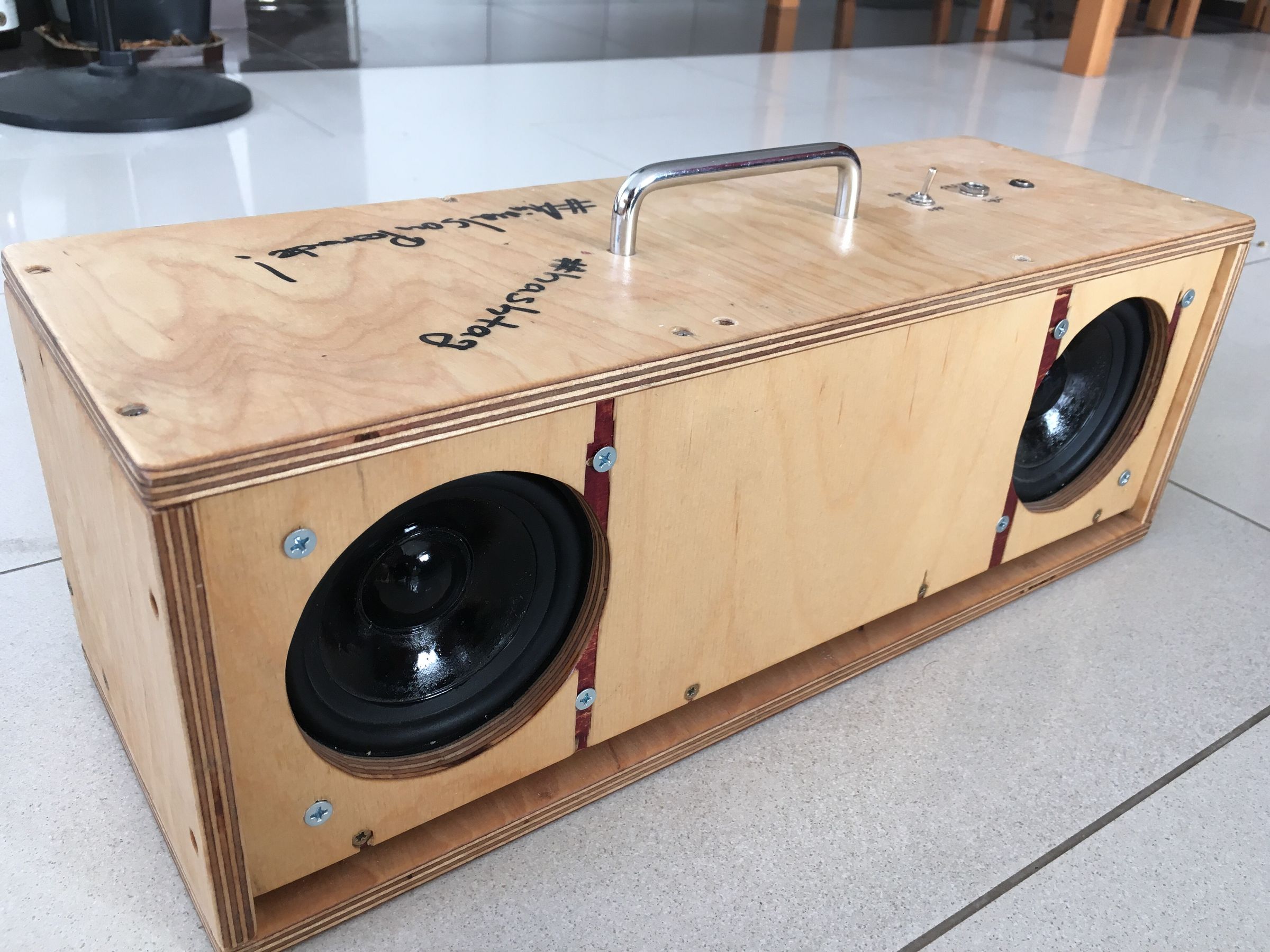 Minimal Wooden Design BOOM Box - Instructables