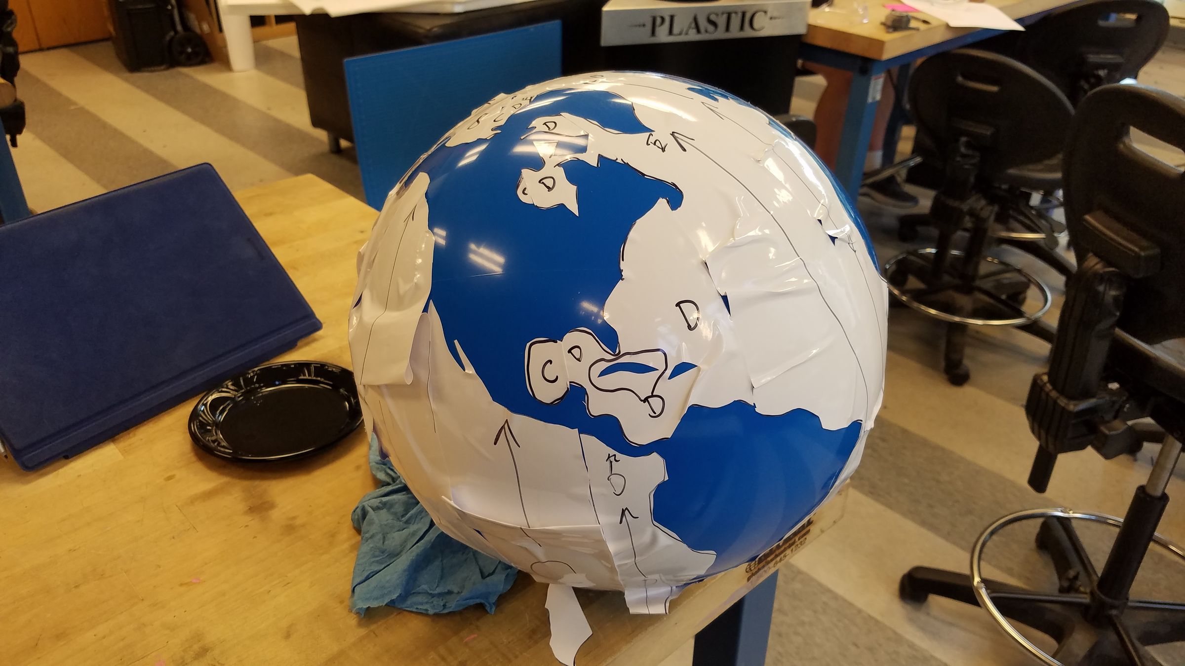 Masking & Painting Globes on Spheres of Any Size. : 10 Steps (with ...