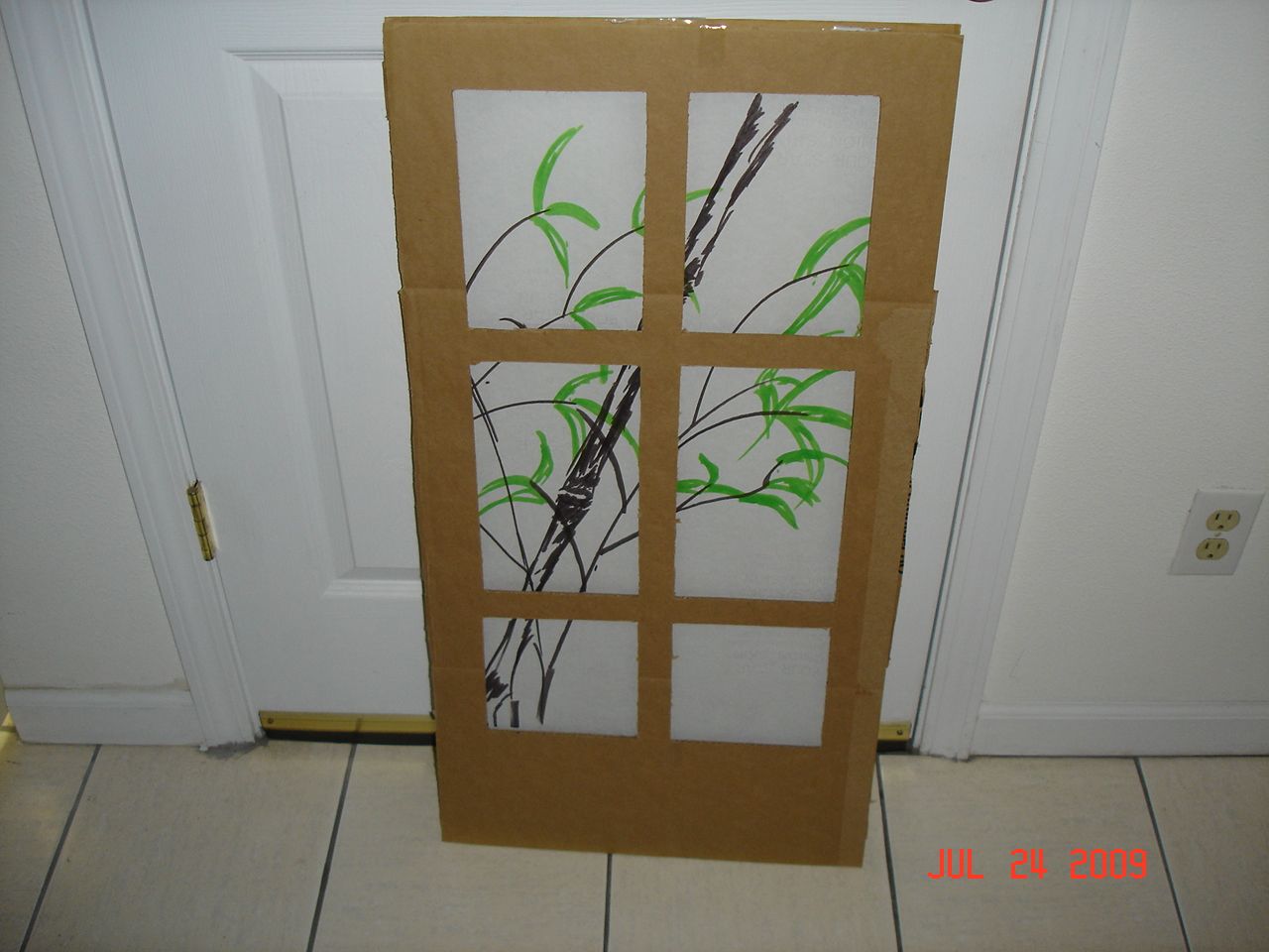 Cardboard Shoji Screen - Room Partition : 7 Steps (with Pictures ...
