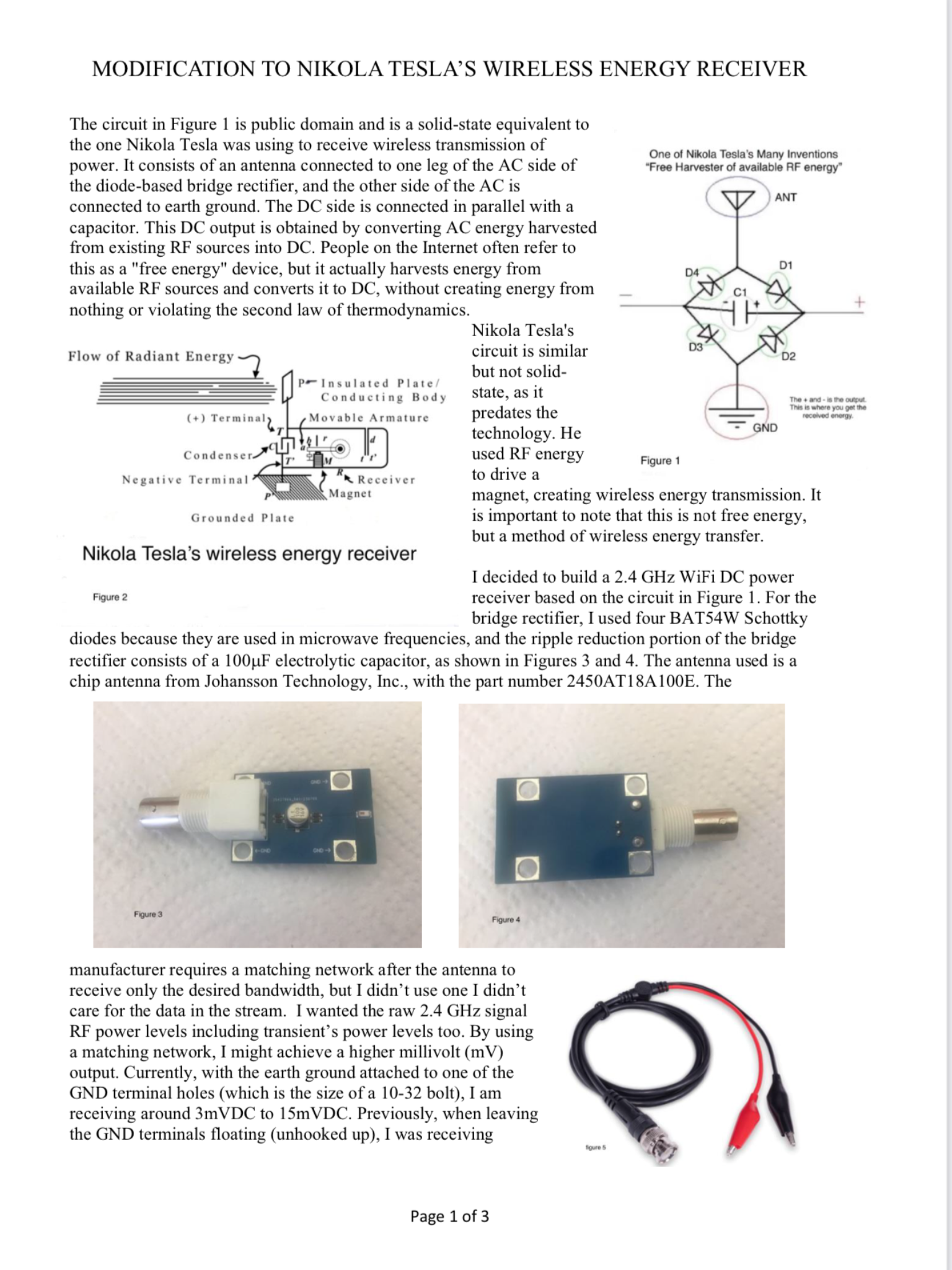 Tesla Free Energy Air Circuit Design and Testing : 6 Steps - Instructables