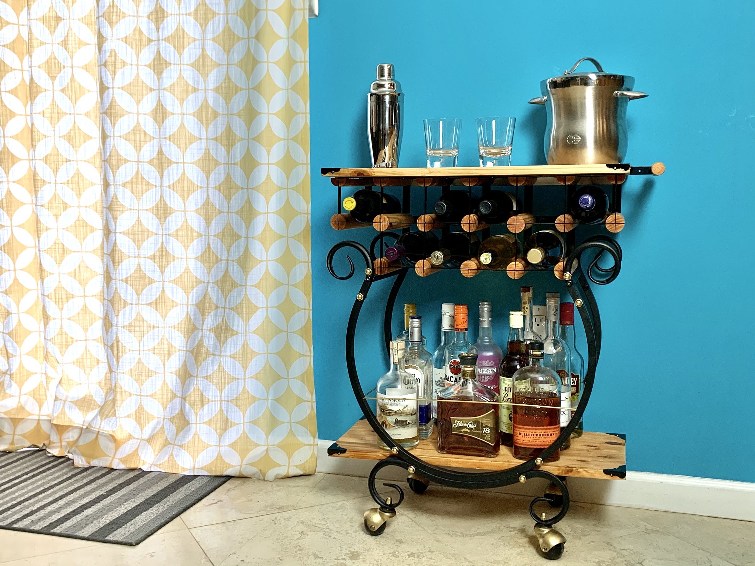 Wine & Liquor Storage Out of a Firewood Rack! : 13 Steps (with Pictures ...
