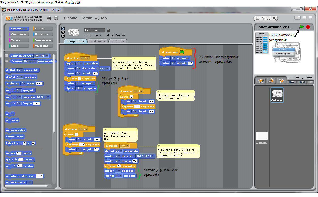 Robot Arduino 4x2 Scratch S4A Map - Instructables