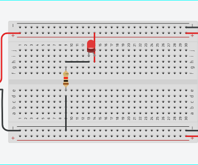 Basic-Led on Bread Board : 3 Steps - Instructables