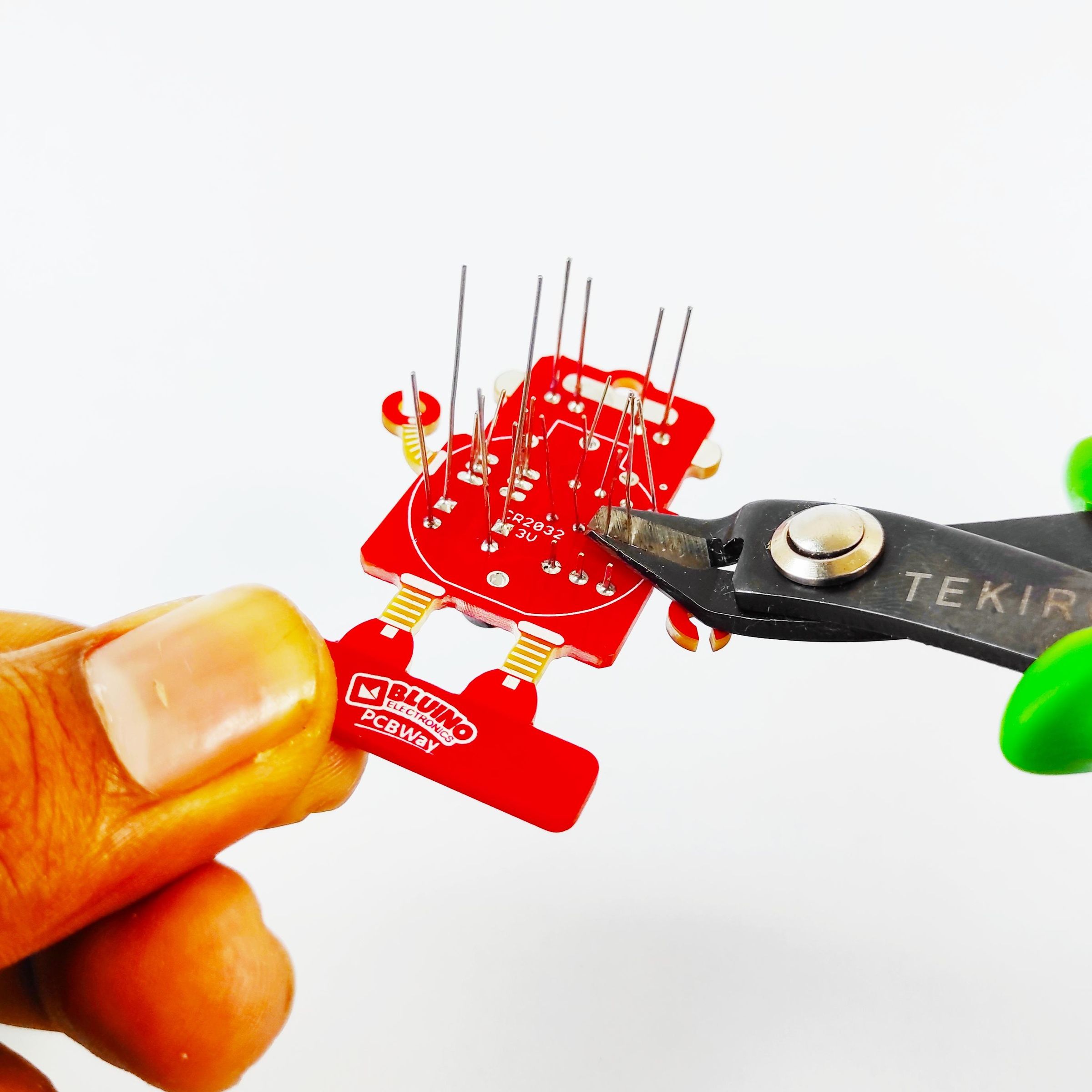 Electronic Badge LED Blinking Robot Badge - Soldering Kit : 11 Steps ...