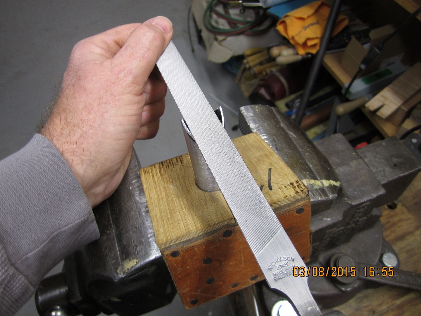 How to Miter (Cope) a Round Tube by Hand : 7 Steps (with Pictures ...
