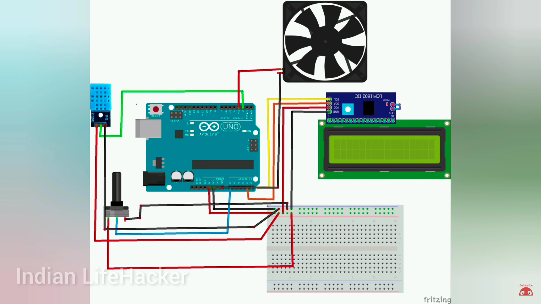 How To Make Temperature Controlled Fan Using Arduino And Dht11 5