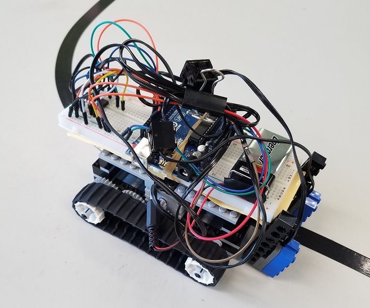 Hacking The Lego Mindstorms Rcx With An Arduino Part Iii Line Follower 4 Steps Instructables