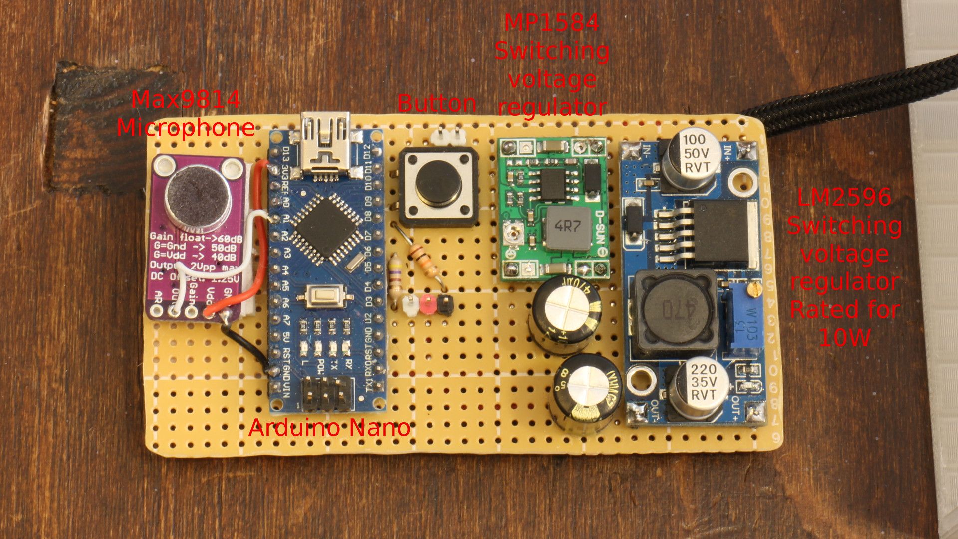 Arduino Controlled Sound Responsive LED Display : 7 Steps (with ...