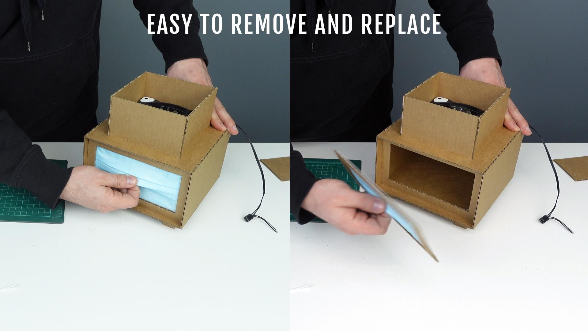DIY Air Purifier From Cardboard & Masks : 10 Steps (with Pictures ...