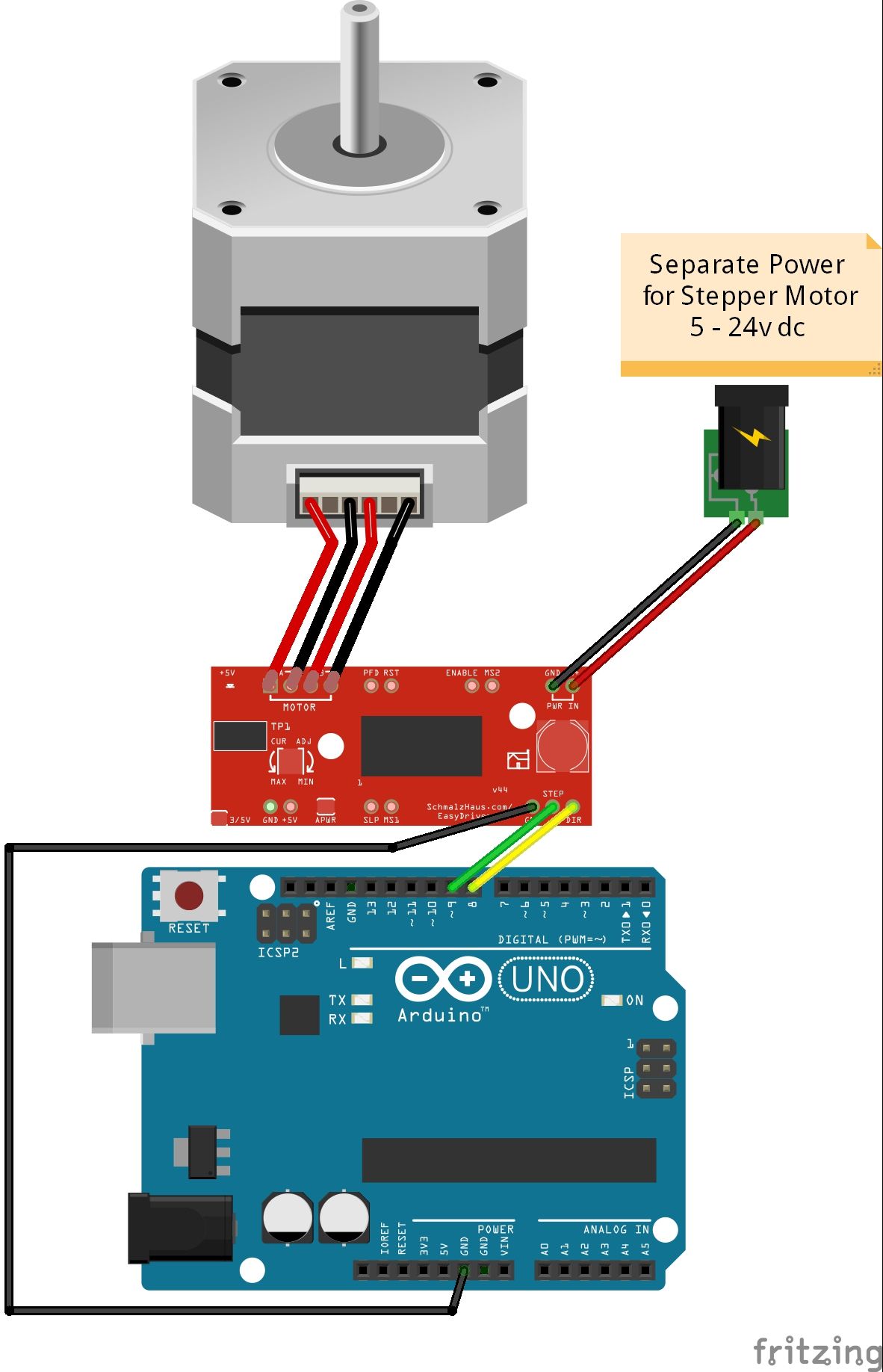 Stepper Motor Easy Driver : 3 Steps - Instructables