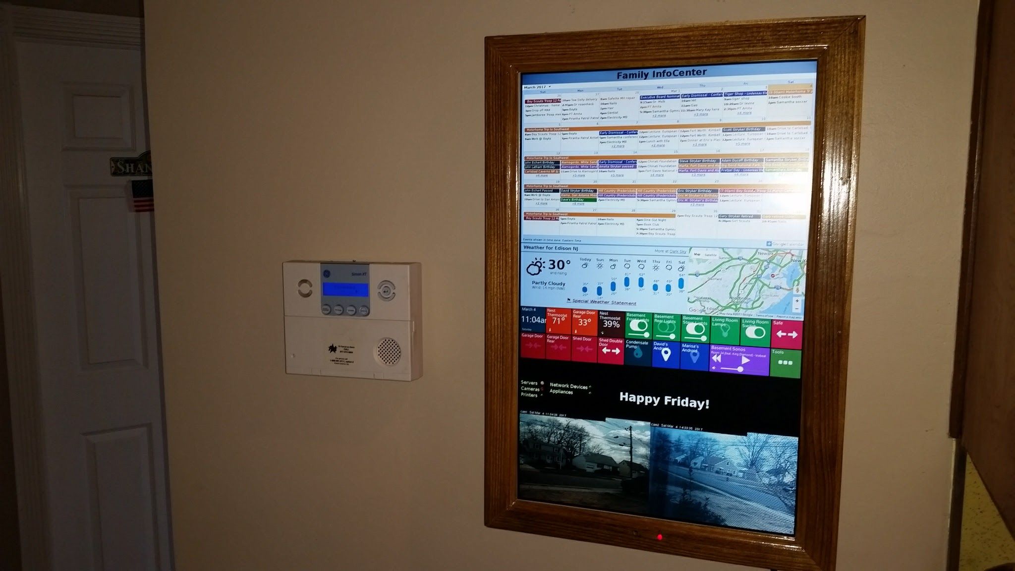 Digital Wall Calendar and Home Information Center : 24 Steps (with ...