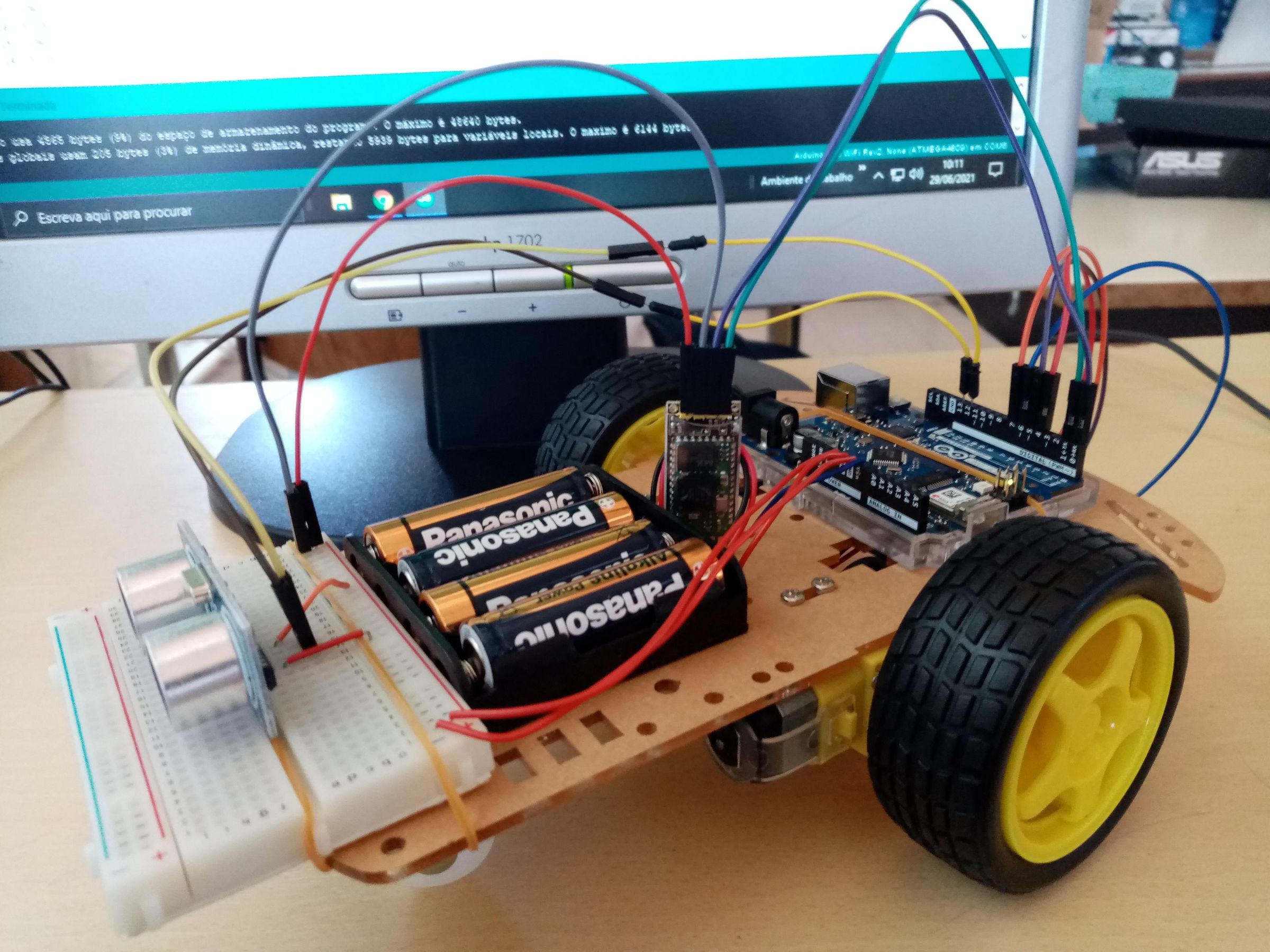 Projetos De Carros Arduino Kit Carro Robot Arduino 4 Rodas 4WD Com 2